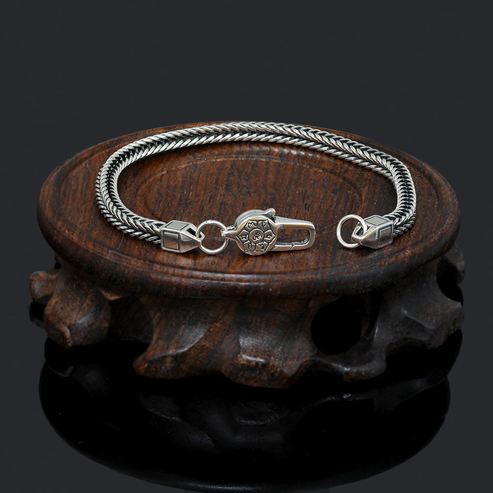 S925 Silver Handmade Bracelet for Men - Sergo