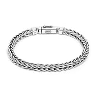 S925 Silver Handmade Braided Bracelet For Men - Crein