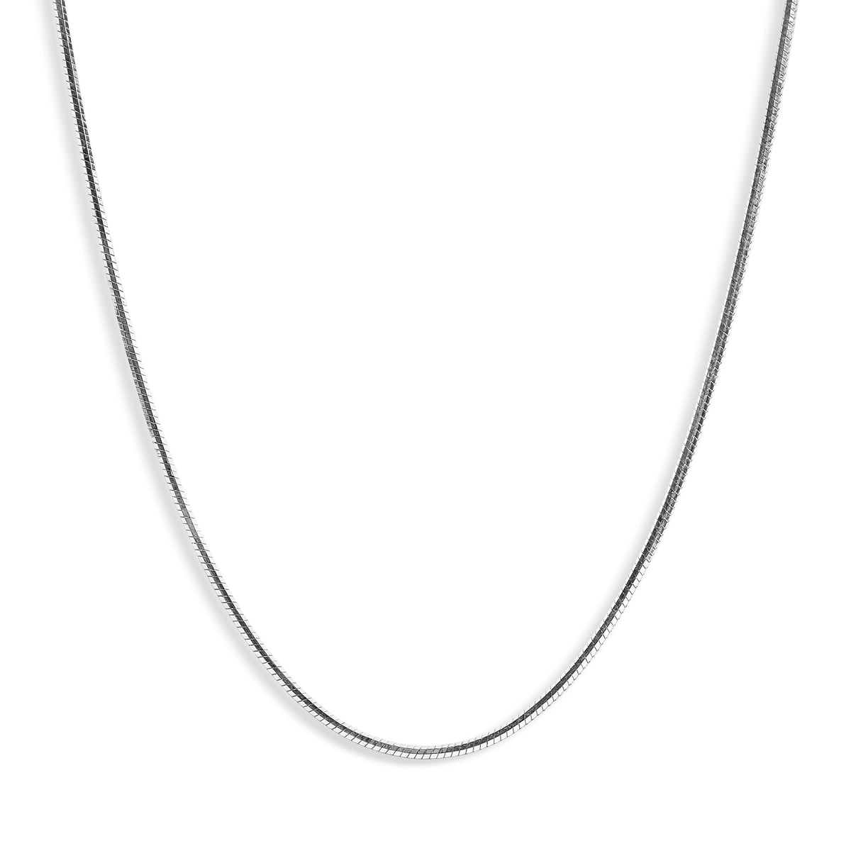 S925 Silver Snake Bone Slim Chain Necklace For Men - Fuli