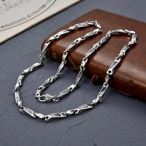 S925 Silver Necklace Chain Retro For Men - Krun